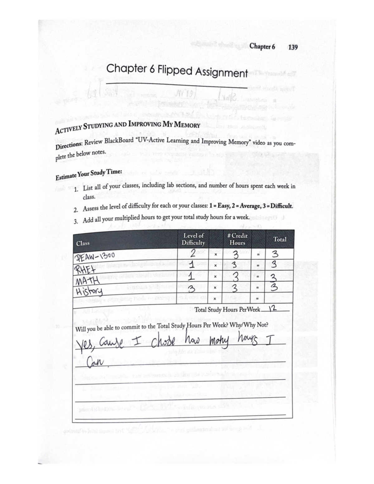 chapter 6 flipped assignment - PEAW 1300 - Studocu