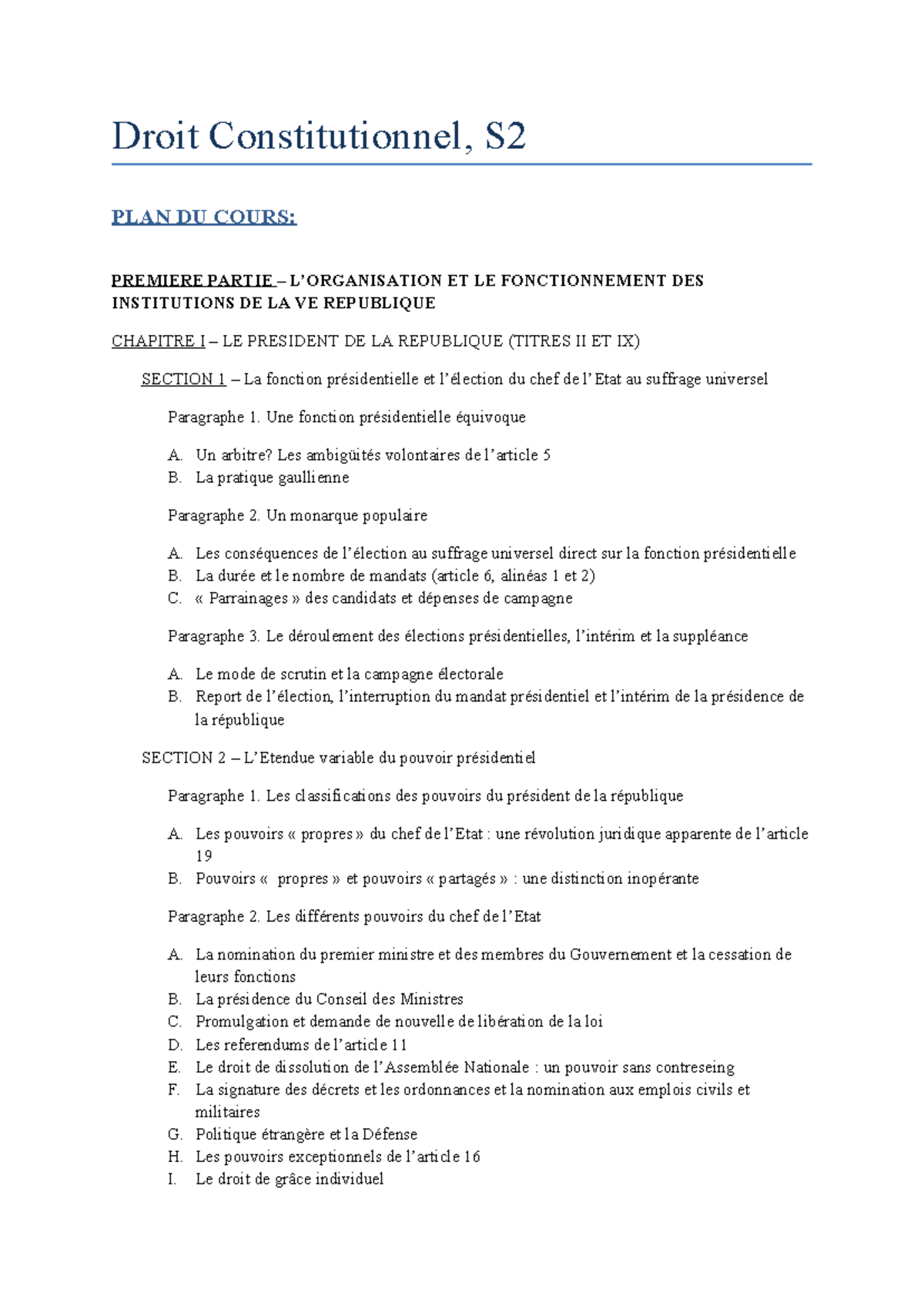 Cours 2eme semestre - CM du Prof Dominique Chagnollaud - Droit ...