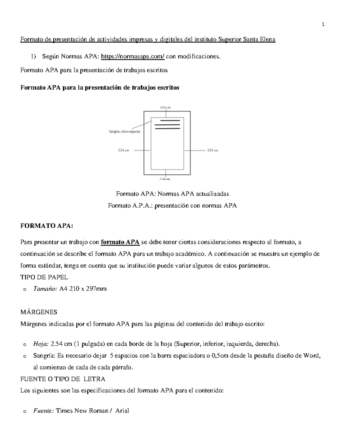 Formato de presentación de actividades impresas y digitales del ...