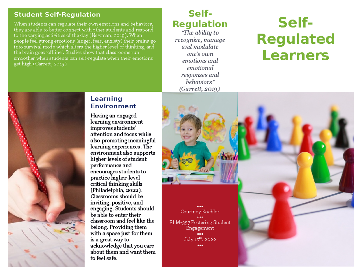 T1 Self-regulated Learners Brochure - Student Self-Regulation When ...