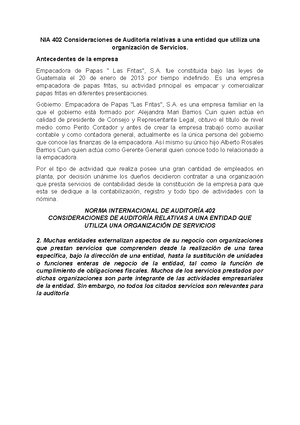 Esquema NIA 600 Consideraciones Especiales-Auditorías de Estados ...
