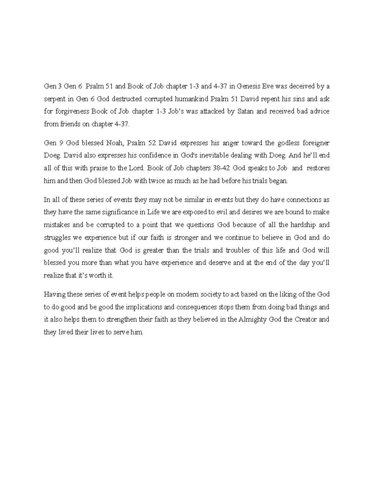 WLIT - n.a - Gen 3 Gen 6 Psalm 51 and Book of Job chapter 1-3 and 4-37 ...