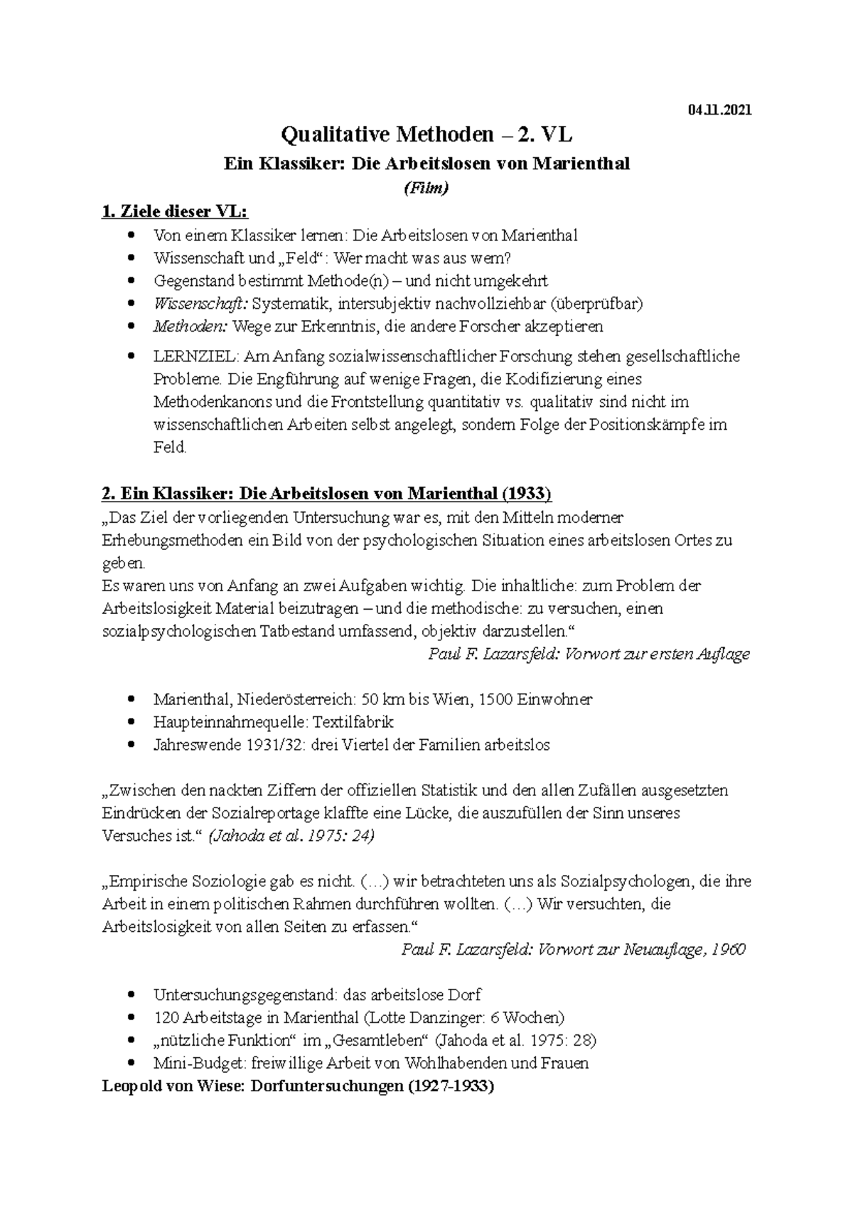 2. VL - Material von den Folien vom Prof. Dr. Meyen. - Qualitative ...