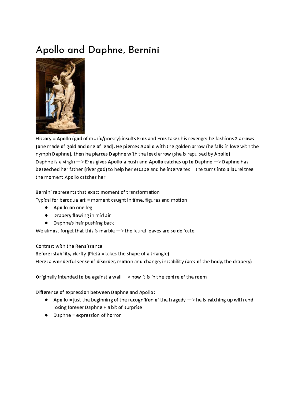 Apollo and Daphne (Bernini) - Apollo and Daphne, Bernini History ...