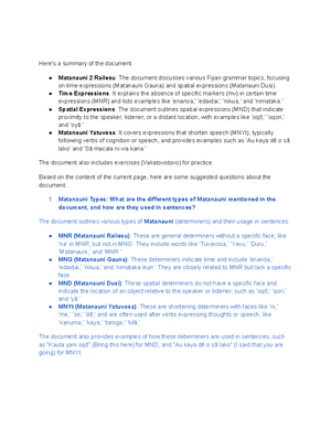 Co Pilot notes on 1. 2.1.1 Gacagaca ni domo - Here’s a summary of the ...