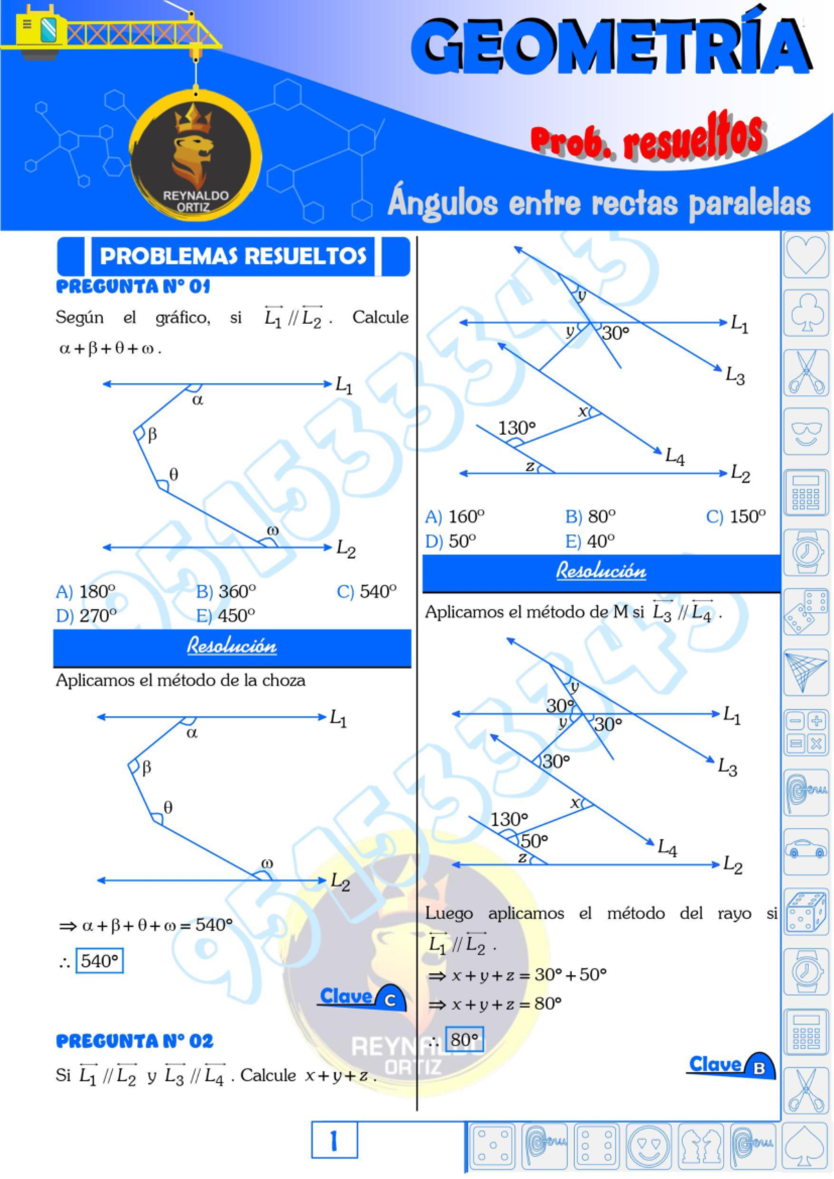 03. Ángulos Entre Rectas Paralelas - Matematica - Studocu