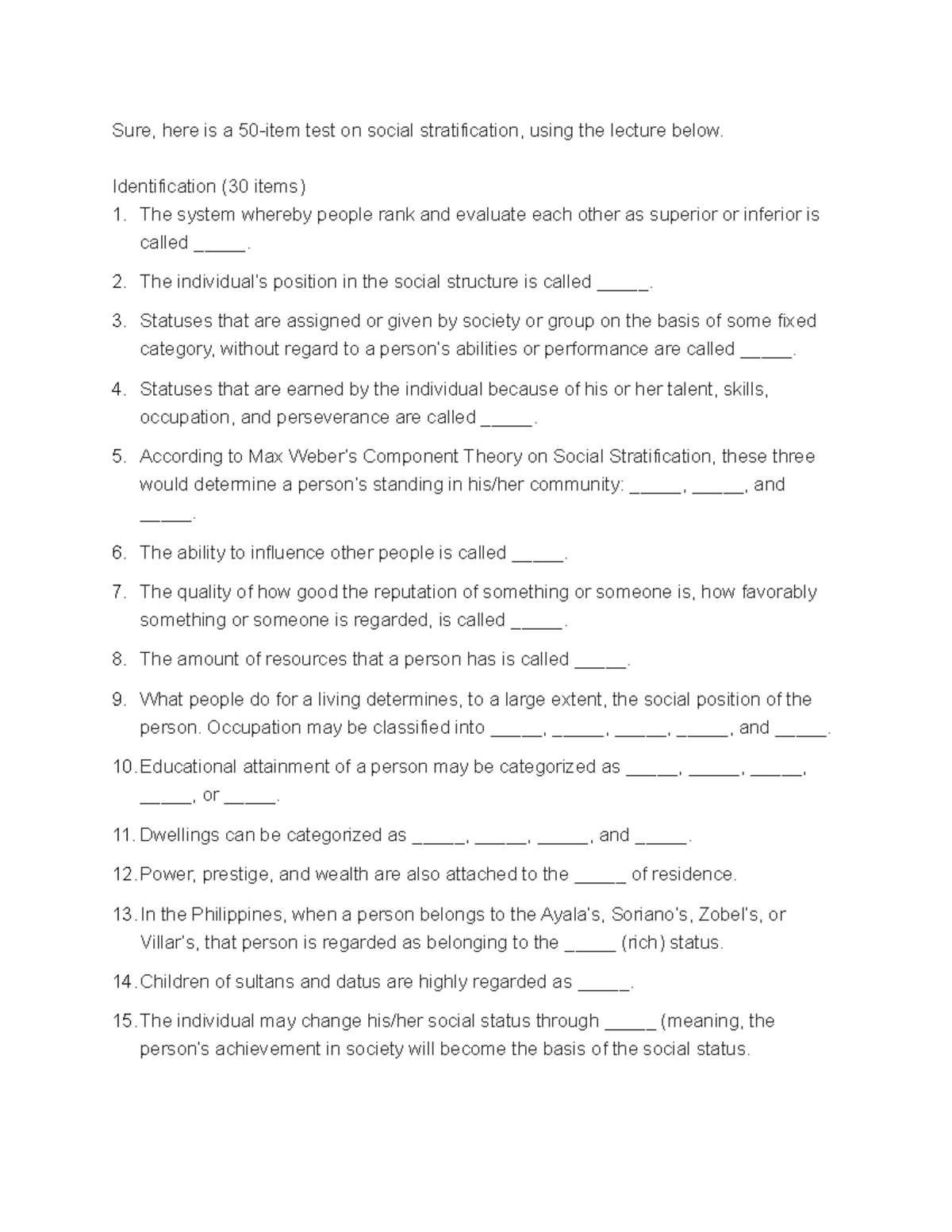 Ucsp l3 mock test - Understanding Culture, Society, and Politics - Sure ...