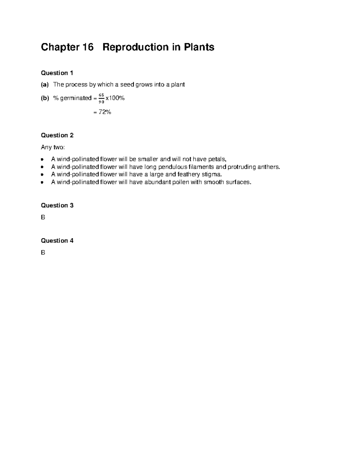 Ans Quiz 1 C16&17 - Answer Chapter 16 17 - Chapter 16 Reproduction in ...