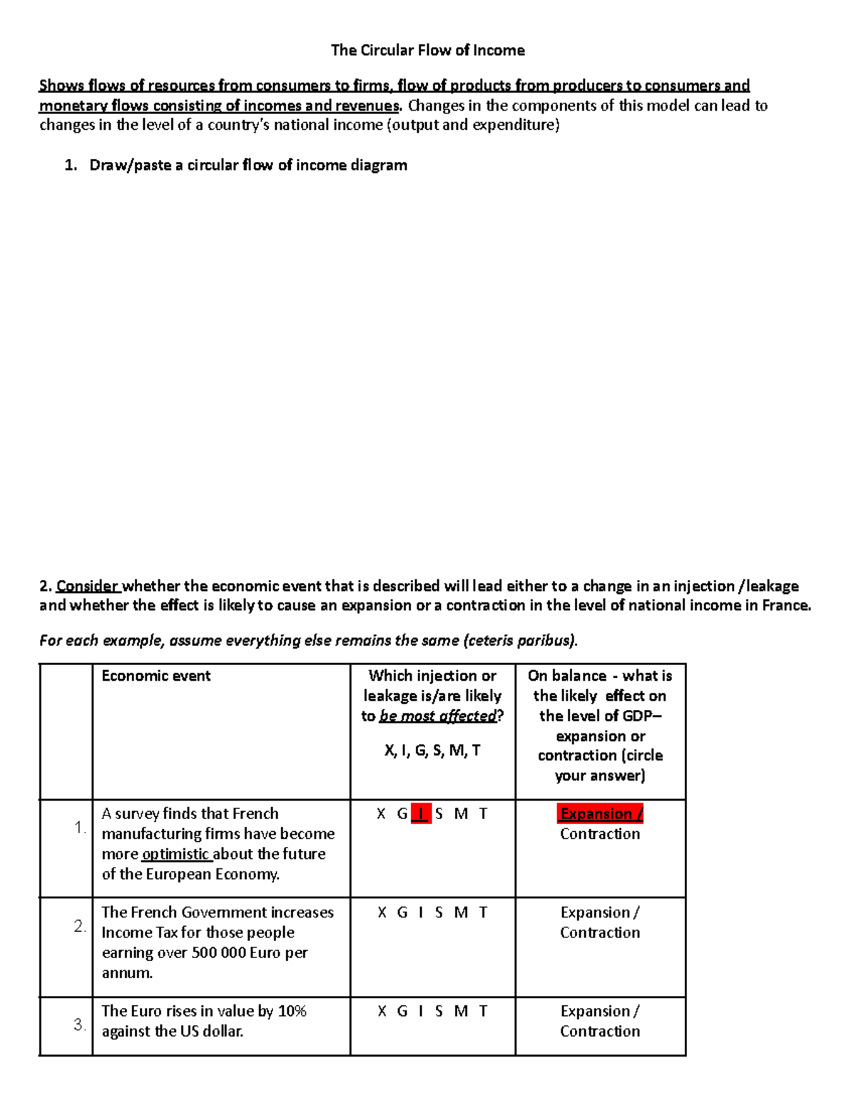 2.1a The Circular Flow of Income - The Circular Flow of Income Shows ...