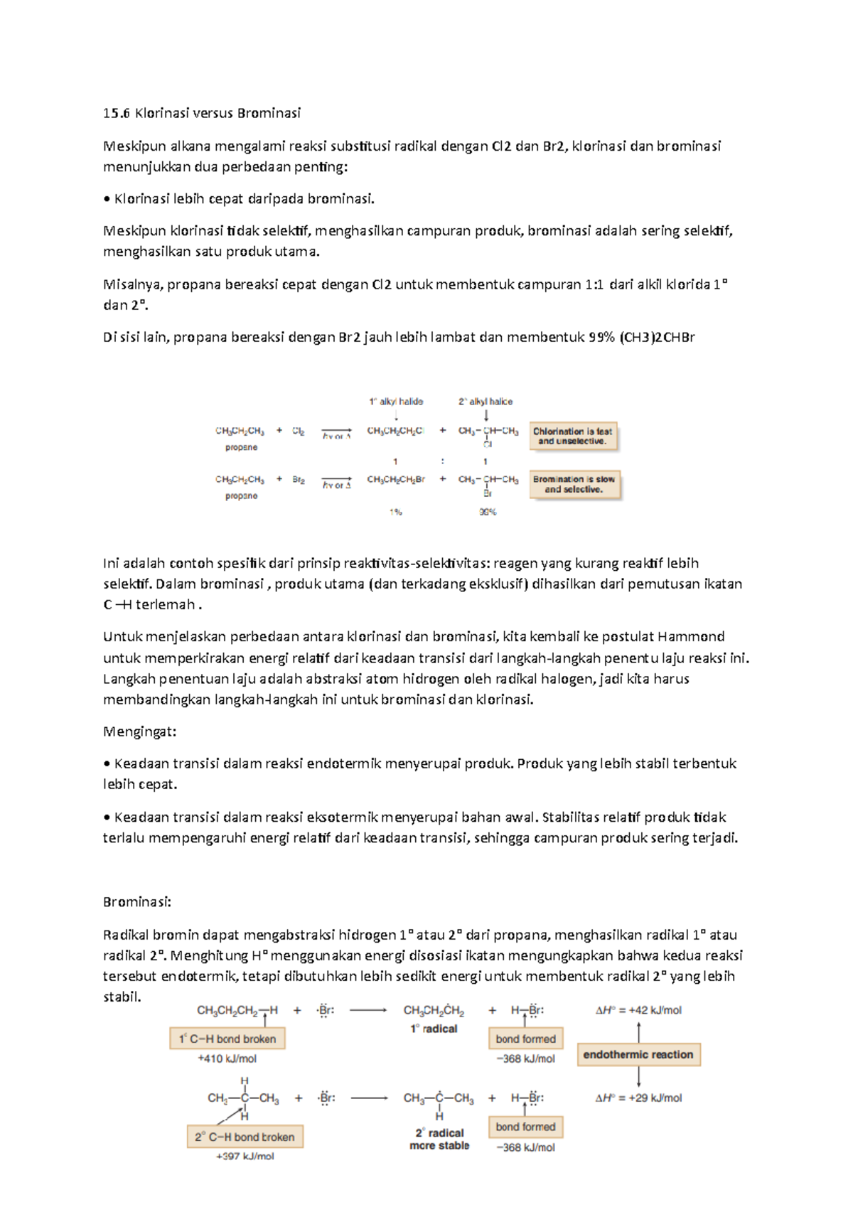 15 - 15hhfiwiai - 15 Klorinasi versus Brominasi Meskipun alkana ...