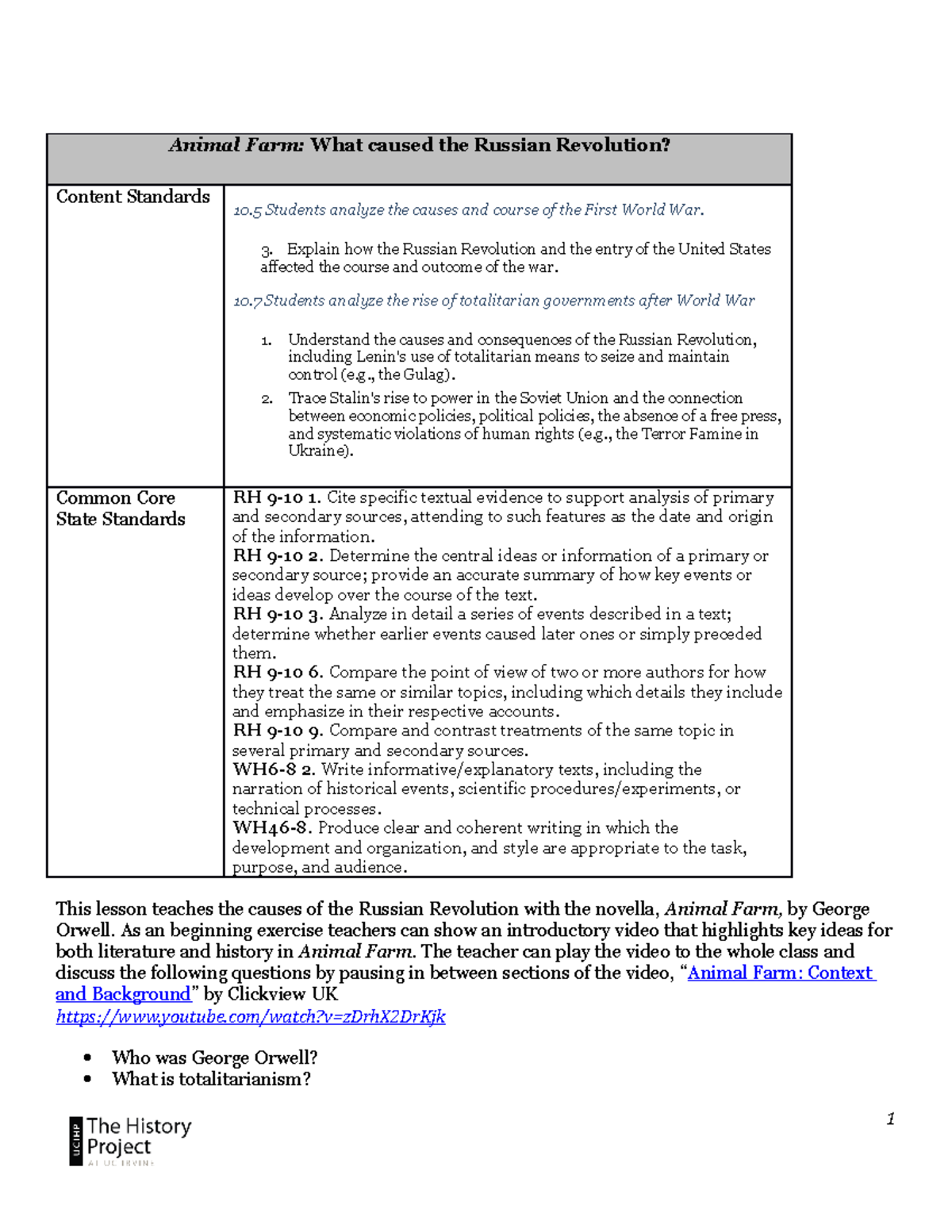 10 Using-Animal-Farm-to-teach-What-caused-the-Russian-Revolution ...