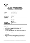 UJ - Business Management 1B - Studocu