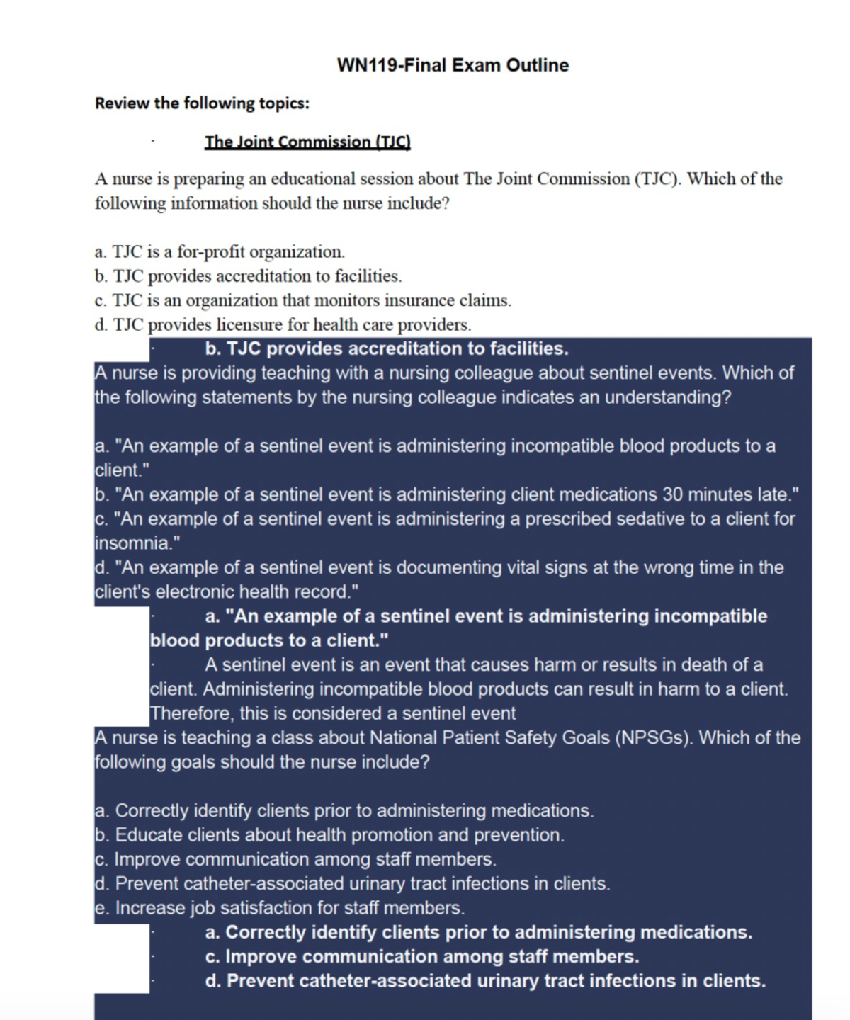 ATI FUNDAMENTAL - NURS 101 - Studocu