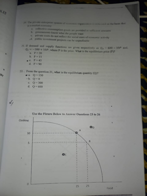 Economics - Past question - Global Economic History: A Very Short ...