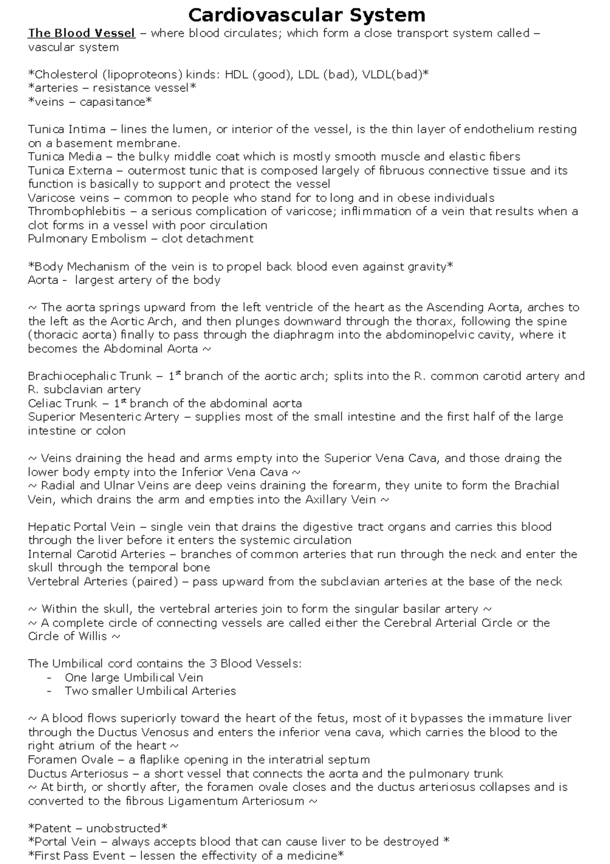 Anatomy Chapter 11.2 Cardiovascular System - Human Anatomy & Physiology ...