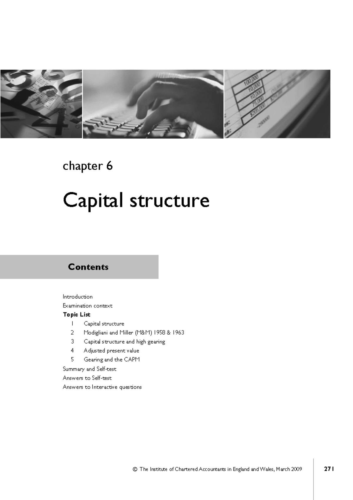 Capital Structure - ICAEW - Warning: Unknown/unsupported post table ...