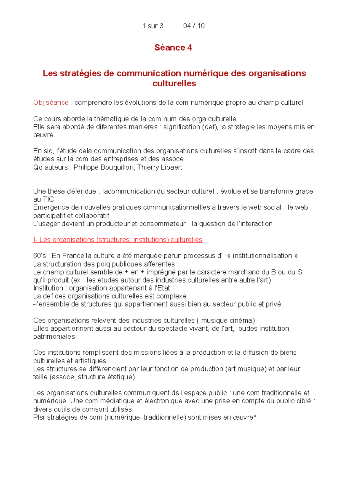 Cours-4-strat de com - 1 sur 3 04 / 10 Séance 4 Les stratégies de ...