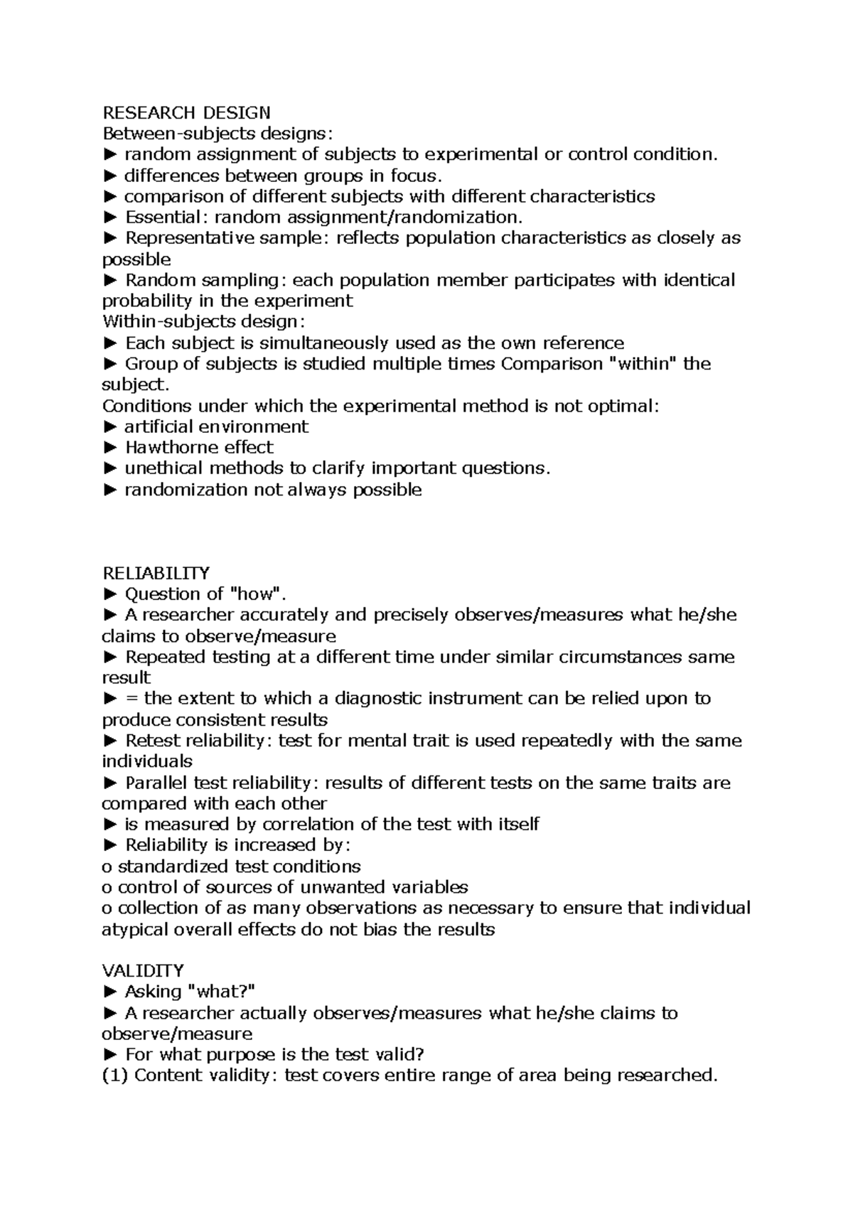 Research Design - All my notes from this year's social psychology ...