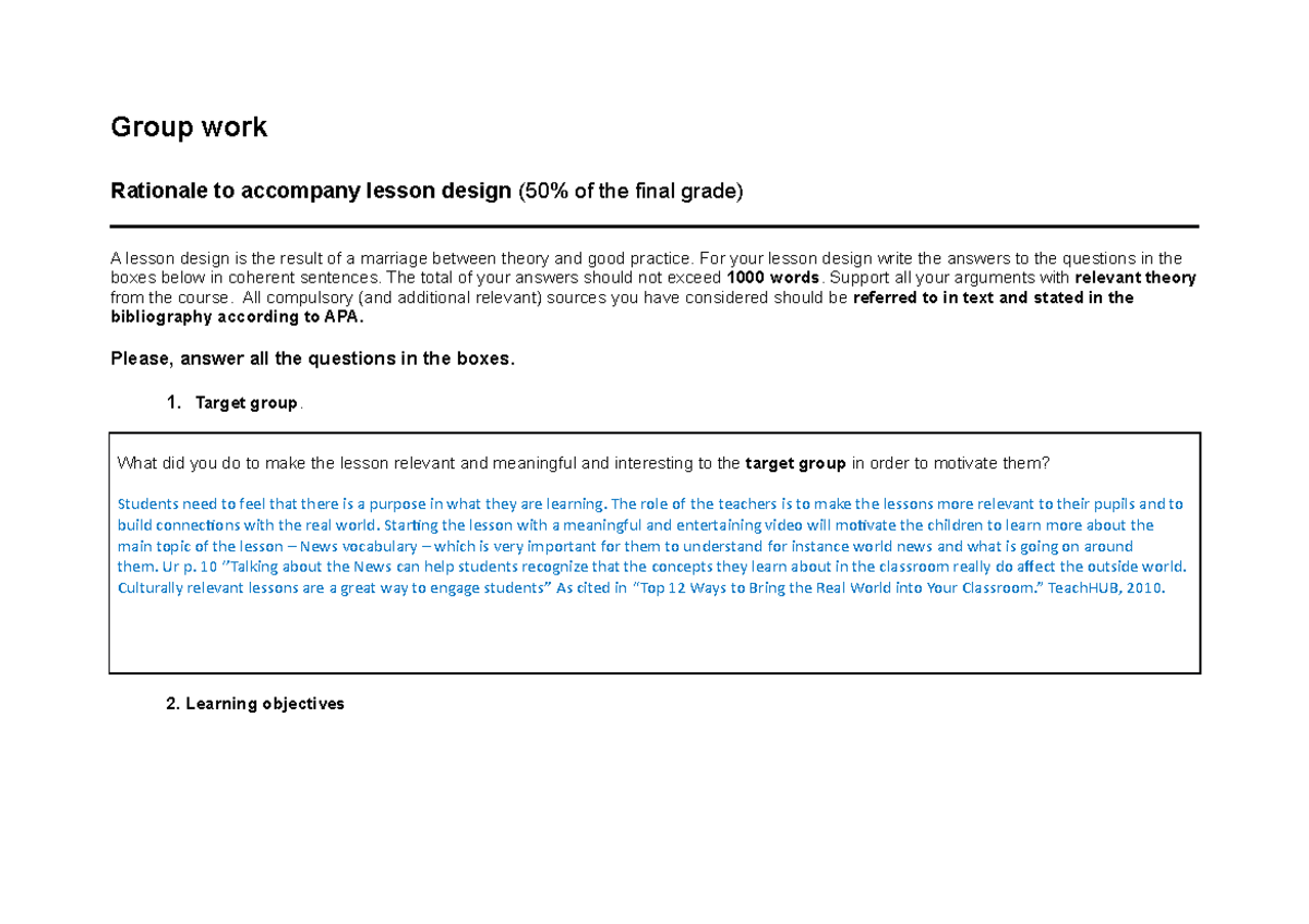 Rationale and Reflection methodology 1 2020-2021 dec 20 - Group work ...