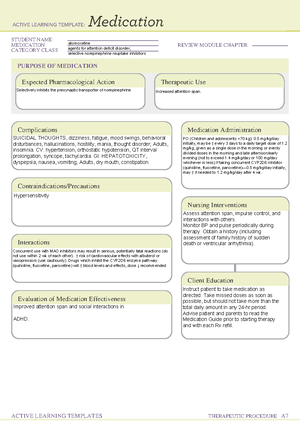 Autism System Disorder ATI Template - ####### ACTIVE LEARNING TEMPLATES ...