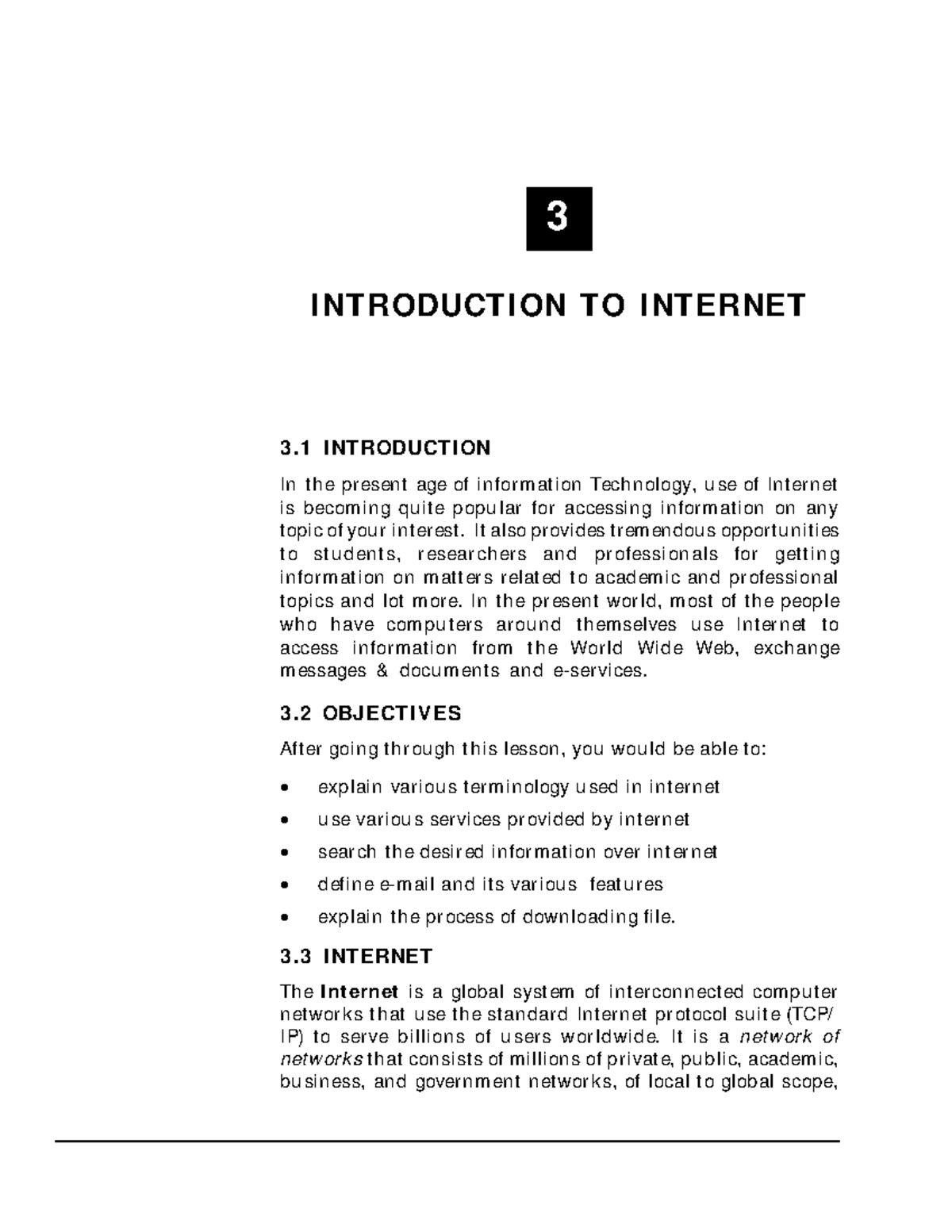 Internet - 52 :: Computer and Office Applications 3 INTRODUCTION TO ...