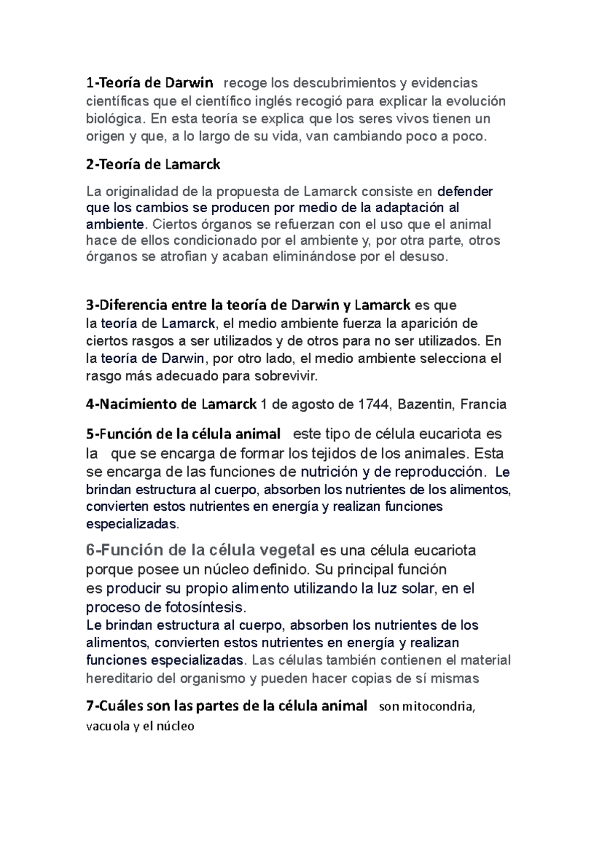 Teoría de Darwin 7 - 1-Teoría de Darwin recoge los descubrimientos y ...