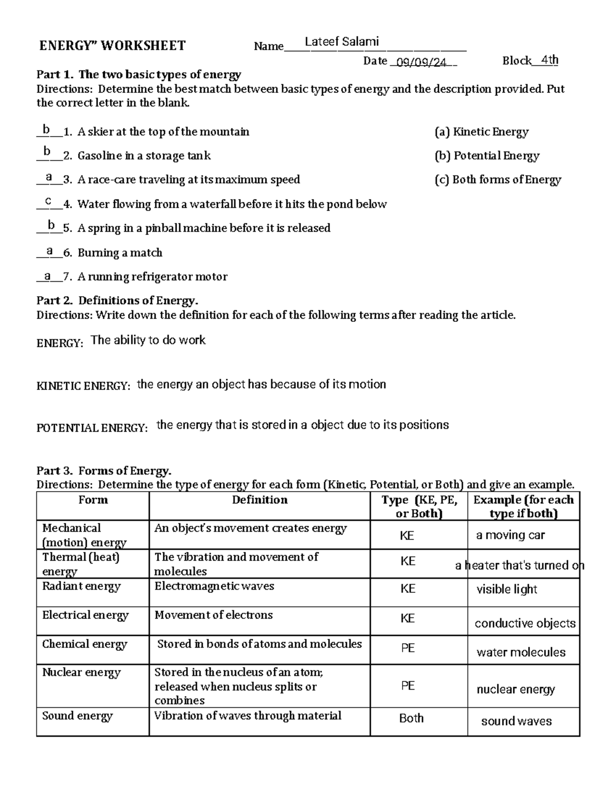 Kami Export - Lateef Salami - energy worksheet chemistry 24-25 - ENERGY ...