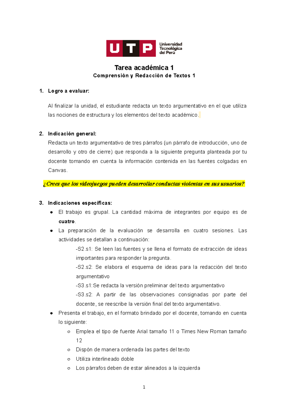 GC N01I TA1Consigna 22C1M (cuadernillo de la TA1)grupo 5 version final - Tarea académica 1 - Studocu