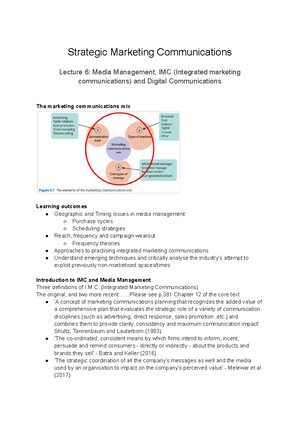 Lecture 3 Campaign Planning positioning, communication objectives and ...
