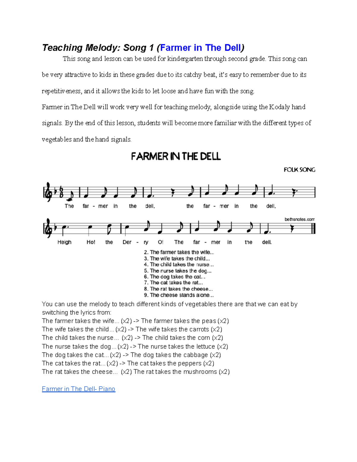 Capstone PT 1- MUS 103 - Longest part of project for MUS103 - Teaching ...