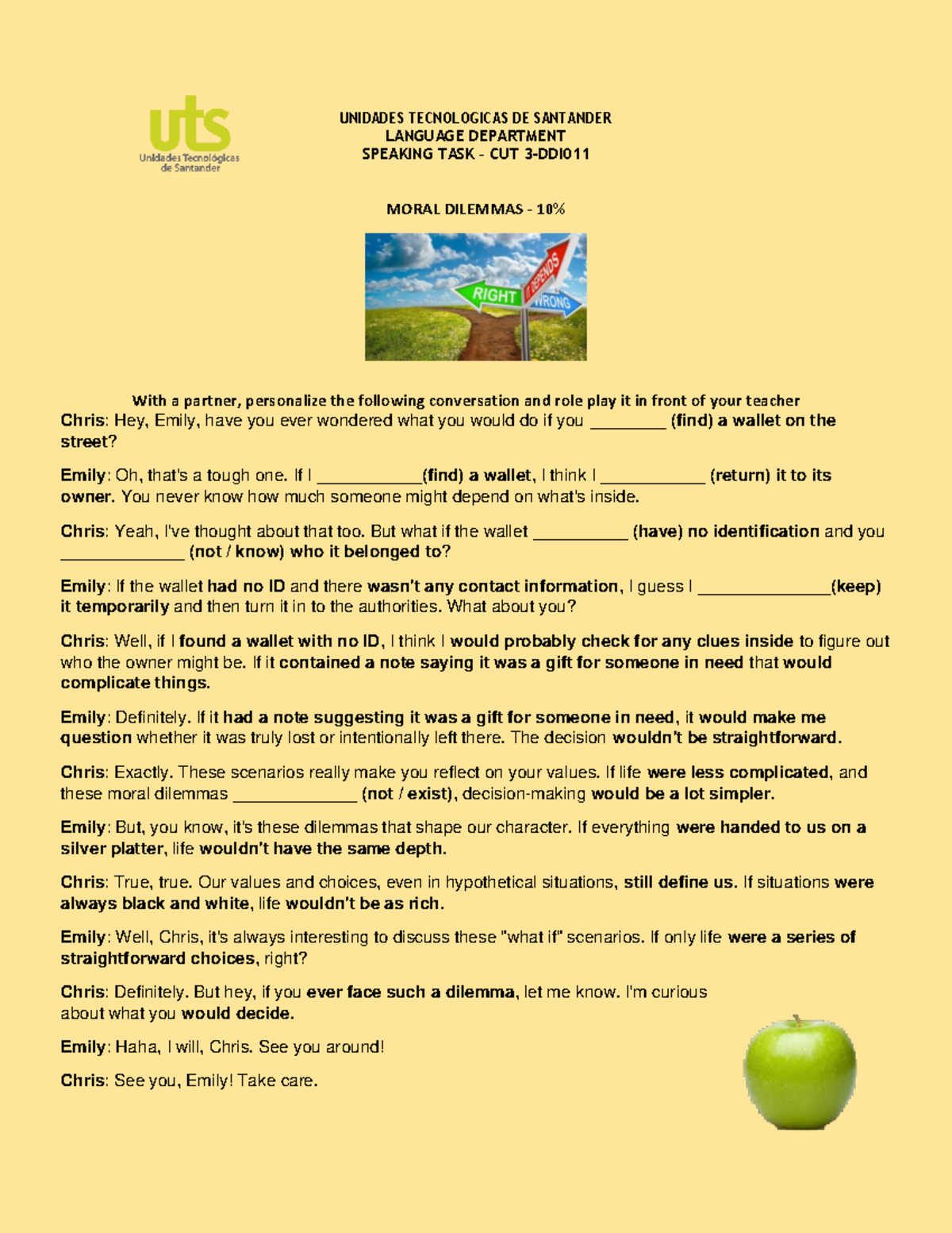 Speaking TASK 3 English 3 Mvalencia Cmejia - UNIDADES TECNOLOGICAS DE ...