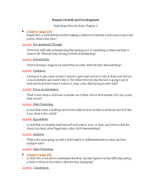 Human Growth and Development Chapter 3 Notes - Human Growth and ...
