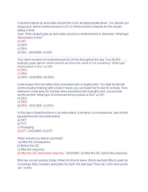 Unit 4 quiz - Unit 4 quiz - M Y M E DI A Question 1 5 out of 5 points A behavior is more likely ...