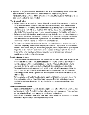 Phases of the Puerperium - Taking-In Phase A time when the new parents ...