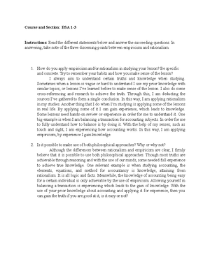 UTS Unit 1 Lesson 1-3 - UNIT 1 PERSPECTIVE OF THE SELF This unit gives highlight to the concepts ...