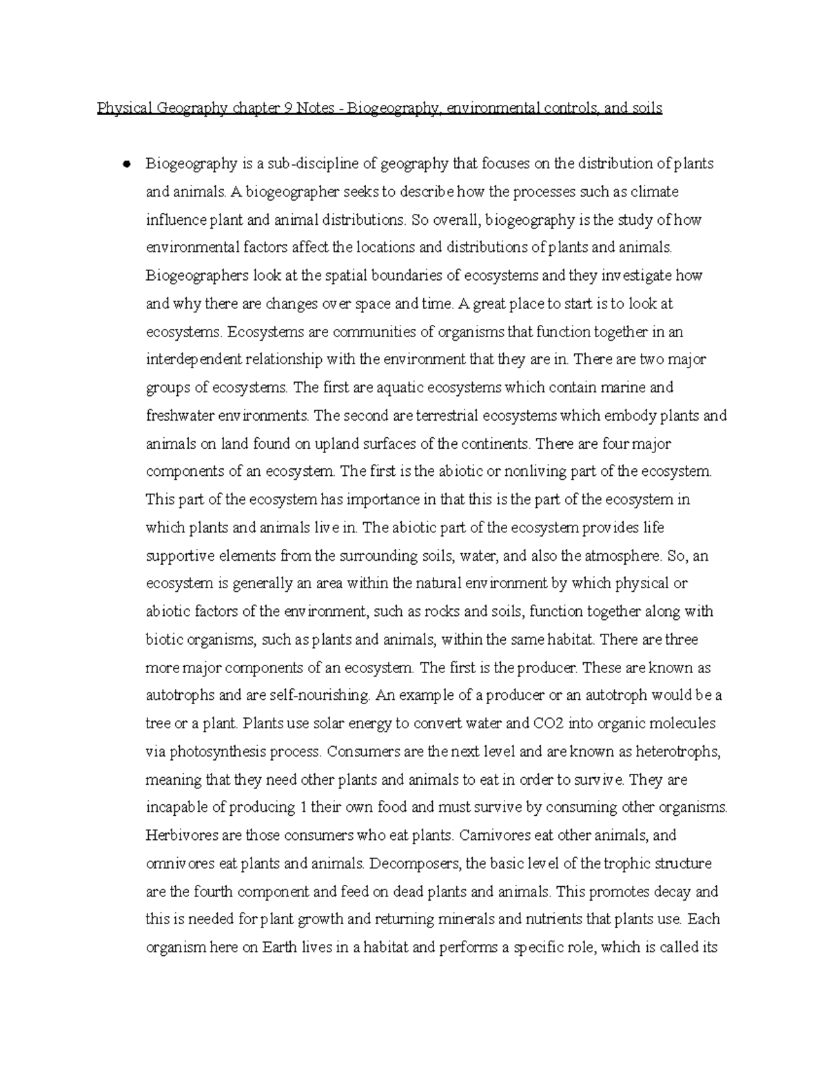 Physical Geography Chapter 9 Notes A Biogeographer Seeks To Describe physical-geography-chapter-9-notes-a-biogeographer-seeks-to-describe