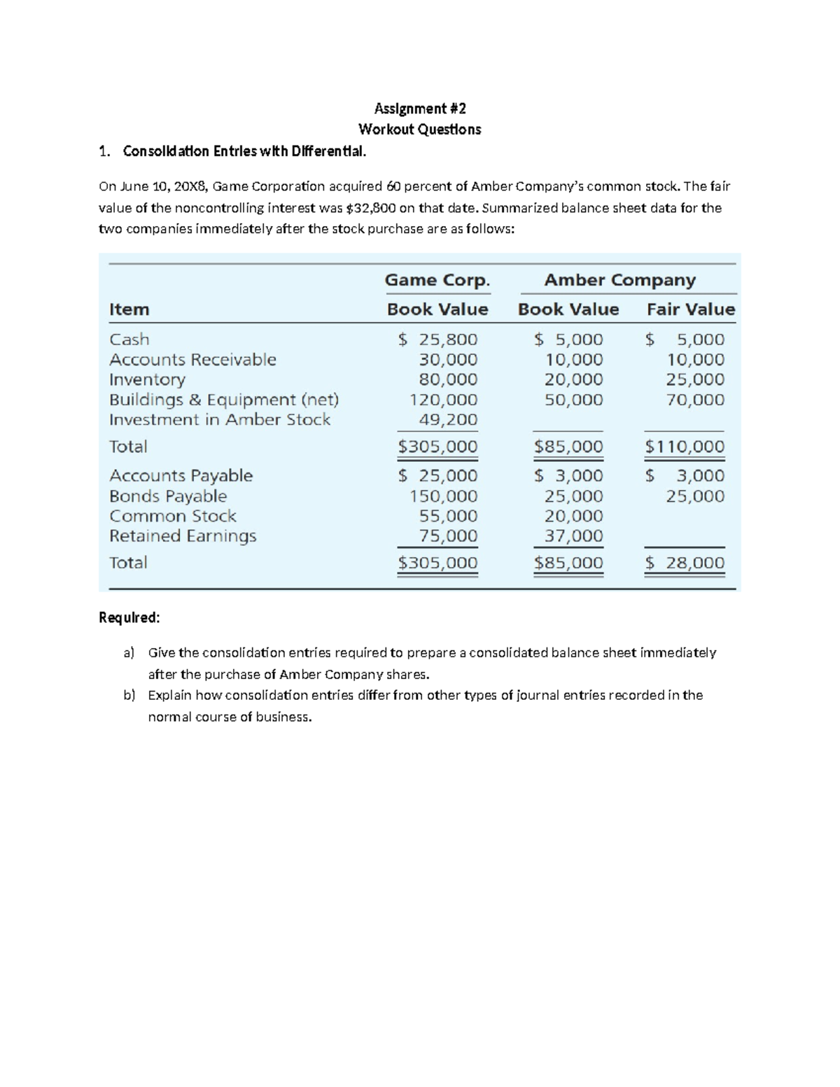 Practical workout questions and answers - Assignment # Workout ...
