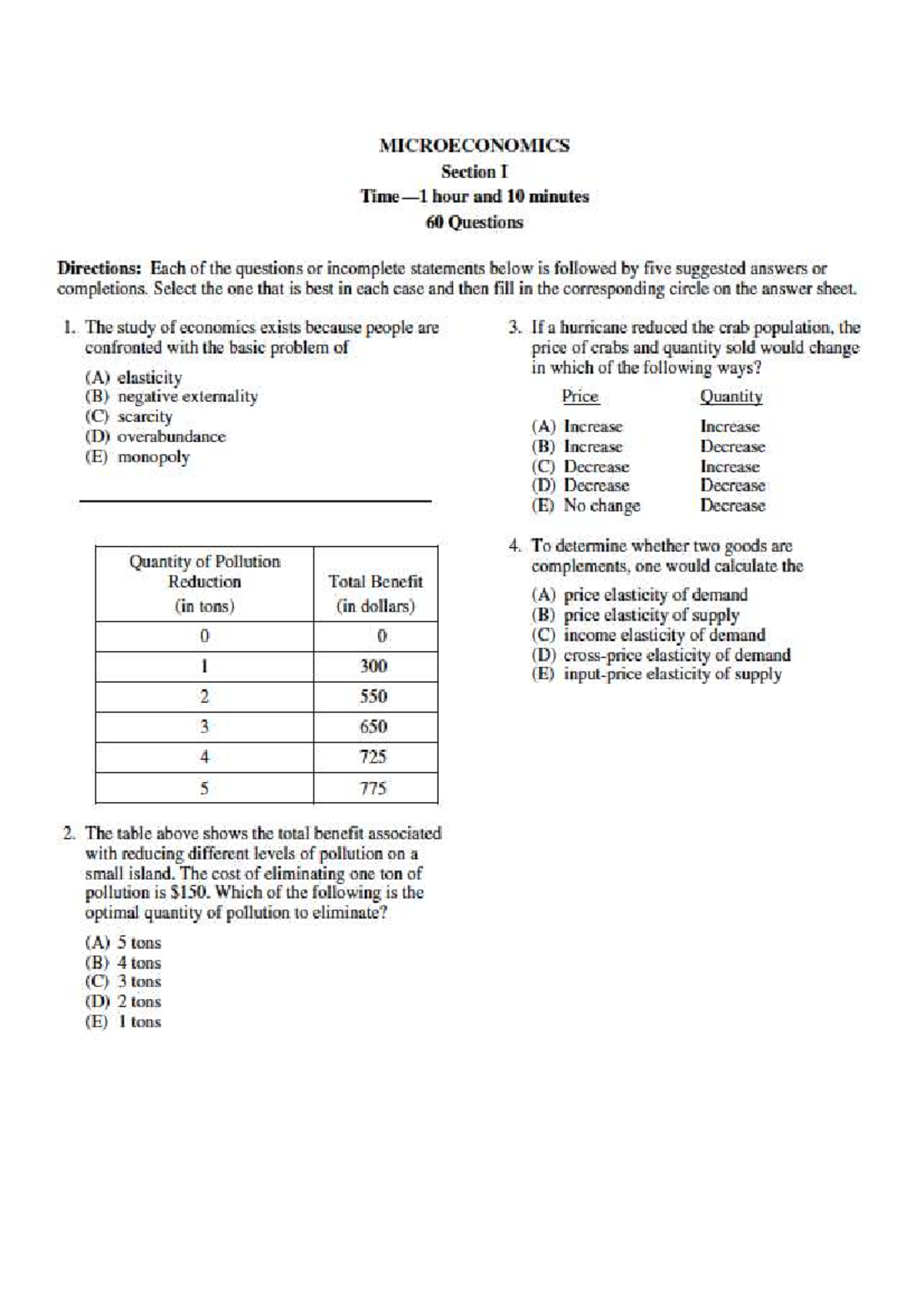 AP Micro 2018 - ECON 101 - Studocu