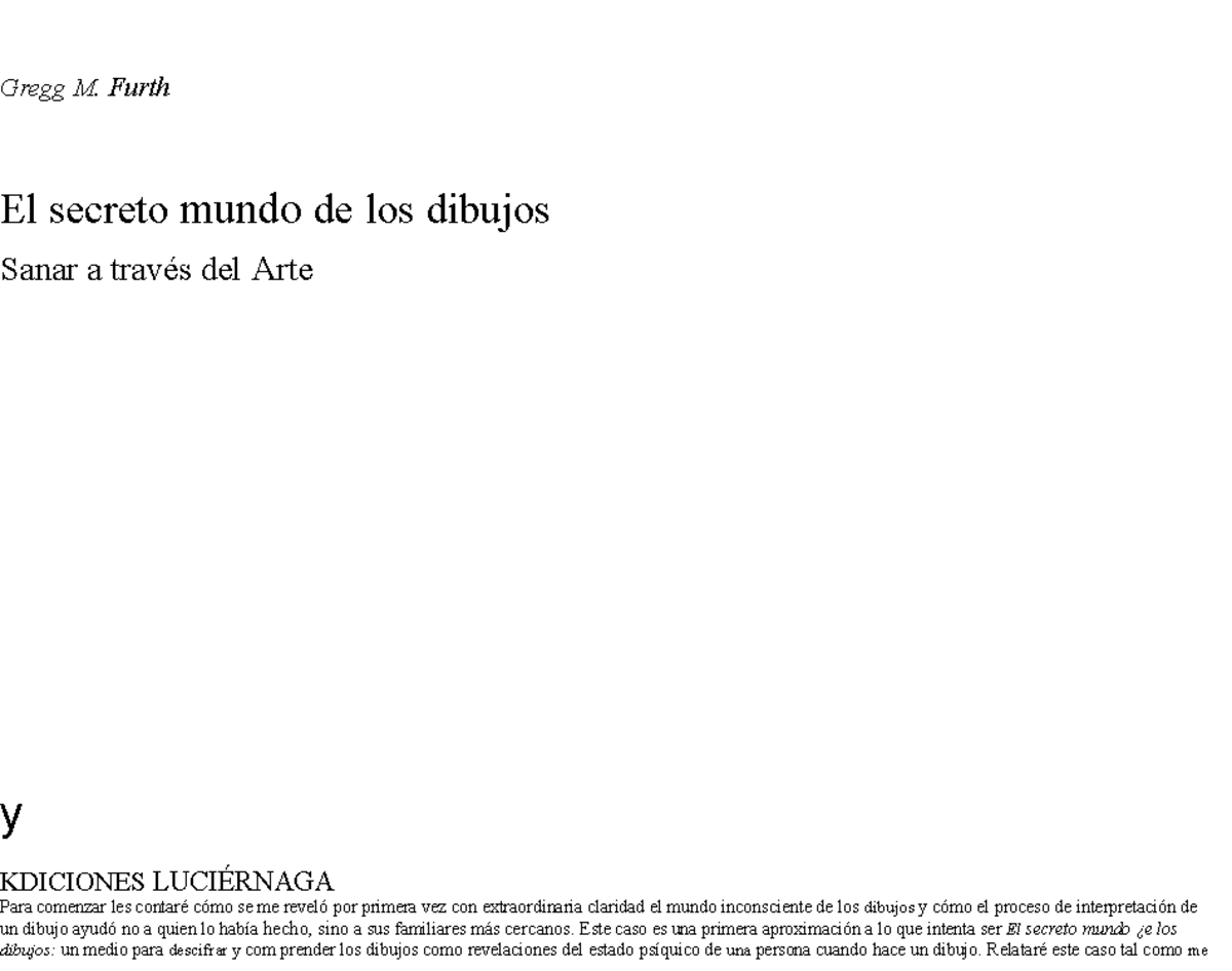 Analisis dibulo libre Gregg M Furth - Gregg M. Furth El secreto mundo ...