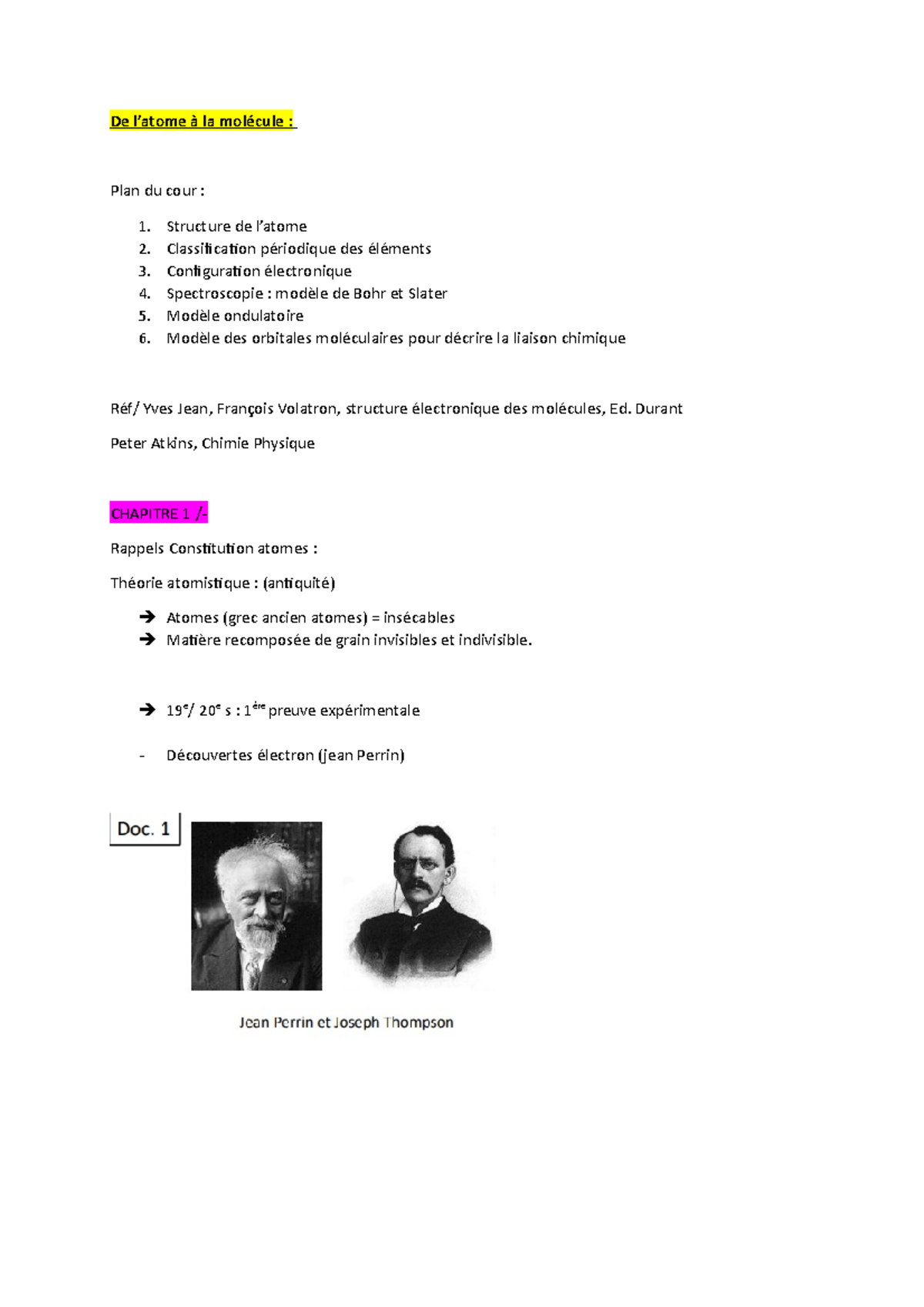 Atome molécule - CM plus des recherches liée - De l’atome à la molécule ...