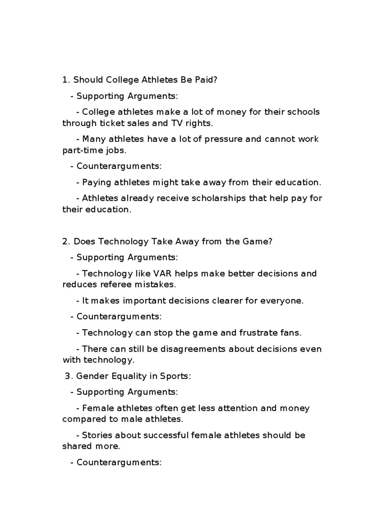 Sports - vhk jbln bnl bjl - Should College Athletes Be Paid? Supporting ...
