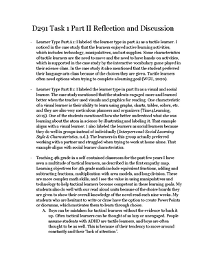 D291 Task 1 Empathy Map and Persona - Behaves well in class Pays ...