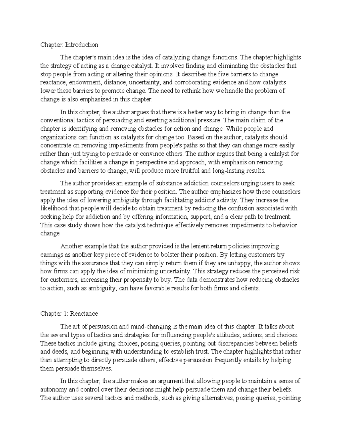 SOM Book Notes - Chapter: Introduction The chapter's main idea is the ...