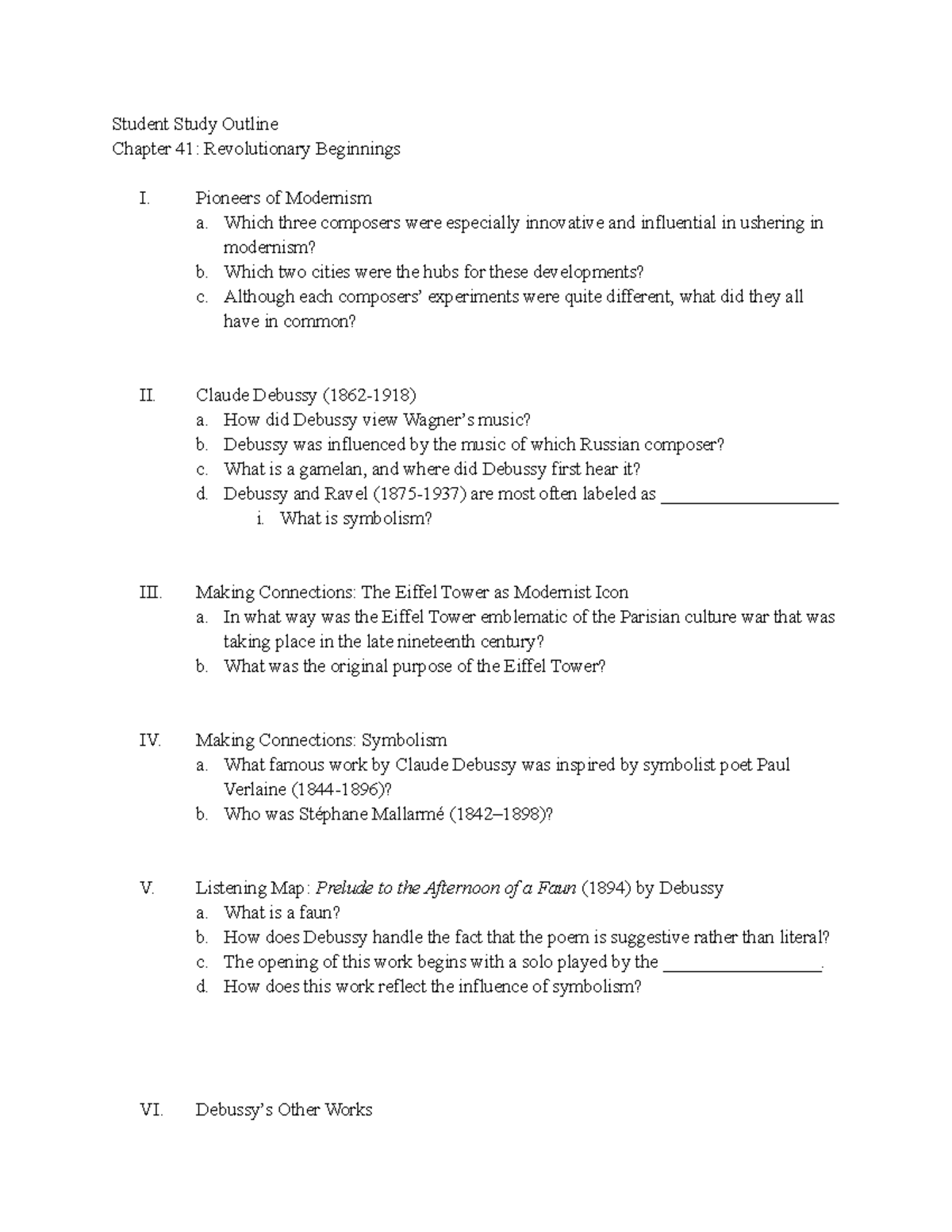 Todd 2e SSO Chapter 41 Revolutionary Beginnings - Student Study Outline ...