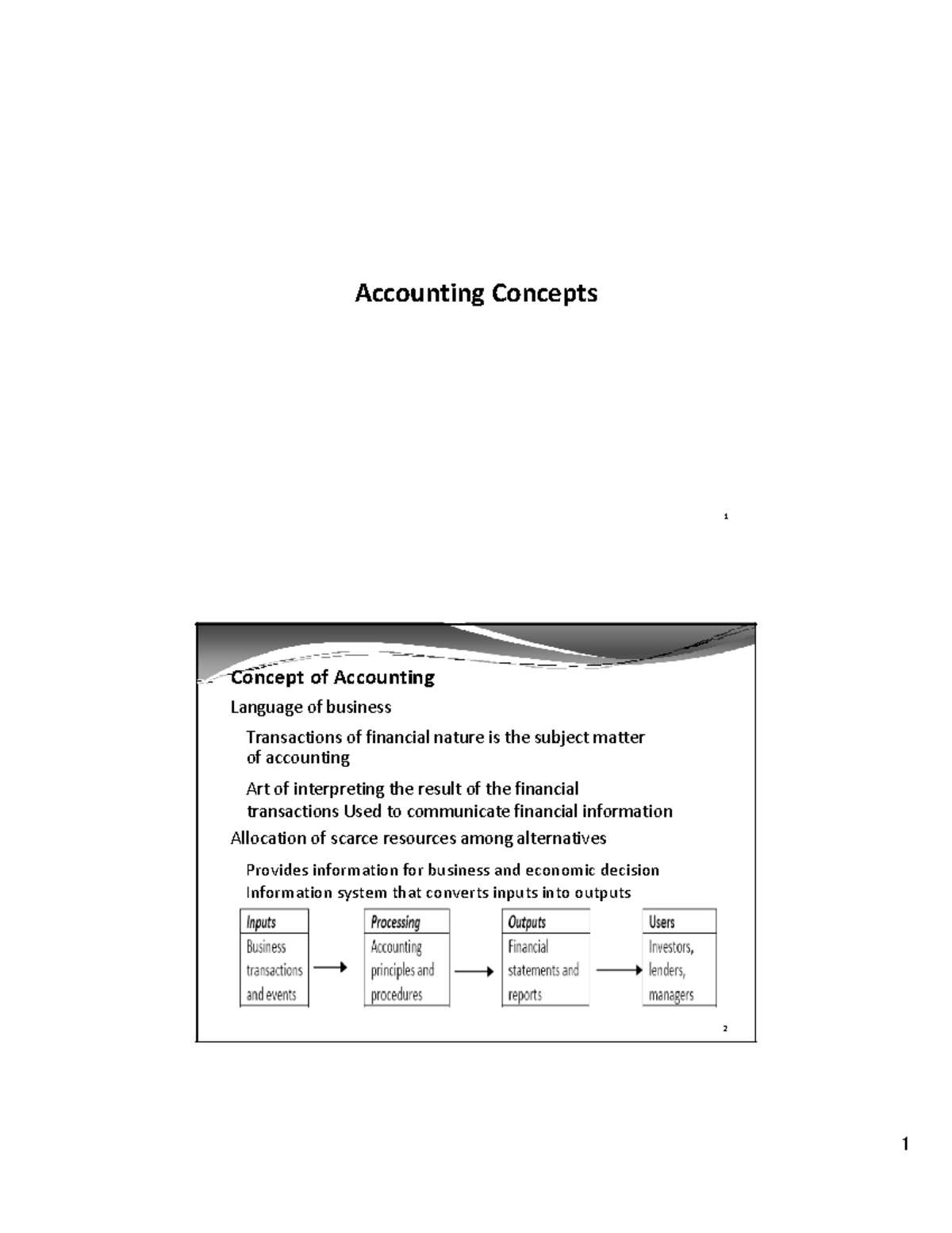 Account-Complete-Note - Accounting Concepts 1 Concept of Accounting ...