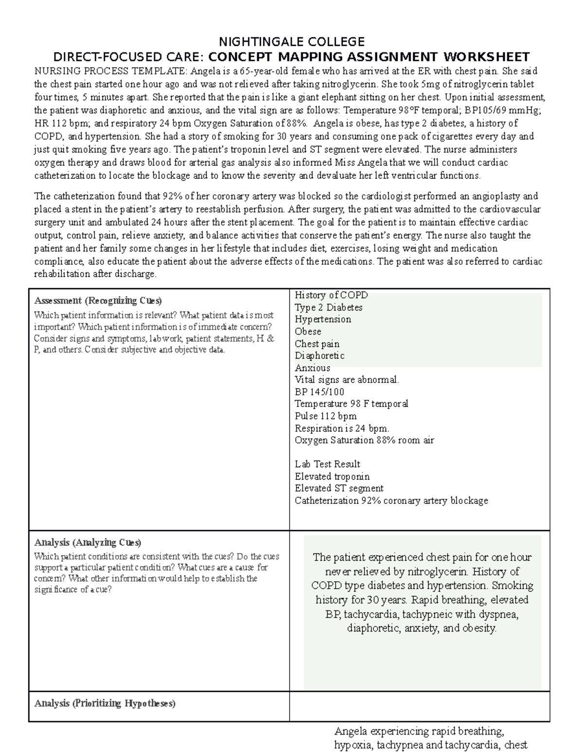 Concept Map Studuco 23 - NIGHTINGALE COLLEGE DIRECT-FOCUSED CARE ...