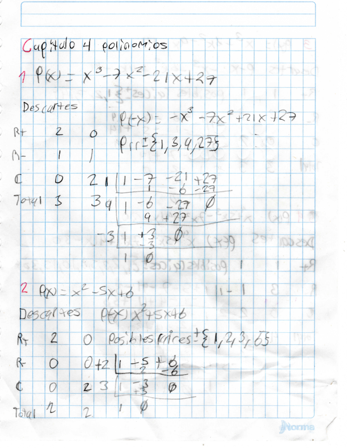 Cap 4 algebra - ejercicios para calificar - rc ct ti+ all 0 £ [c,i C,ir; d I i+ (I iI I i ( iIII ...