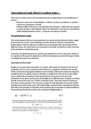 KOM Textbook notes - CHAPTER 7 - EXTERNAL ECONOMICS OF SCALE AND THE ...