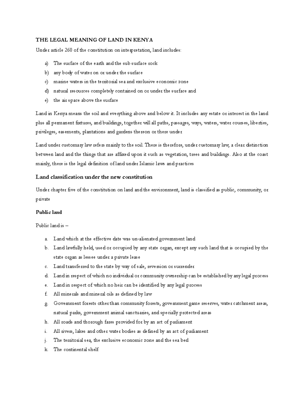 Land Policy, Management & Administration - THE LEGAL MEANING OF LAND IN ...