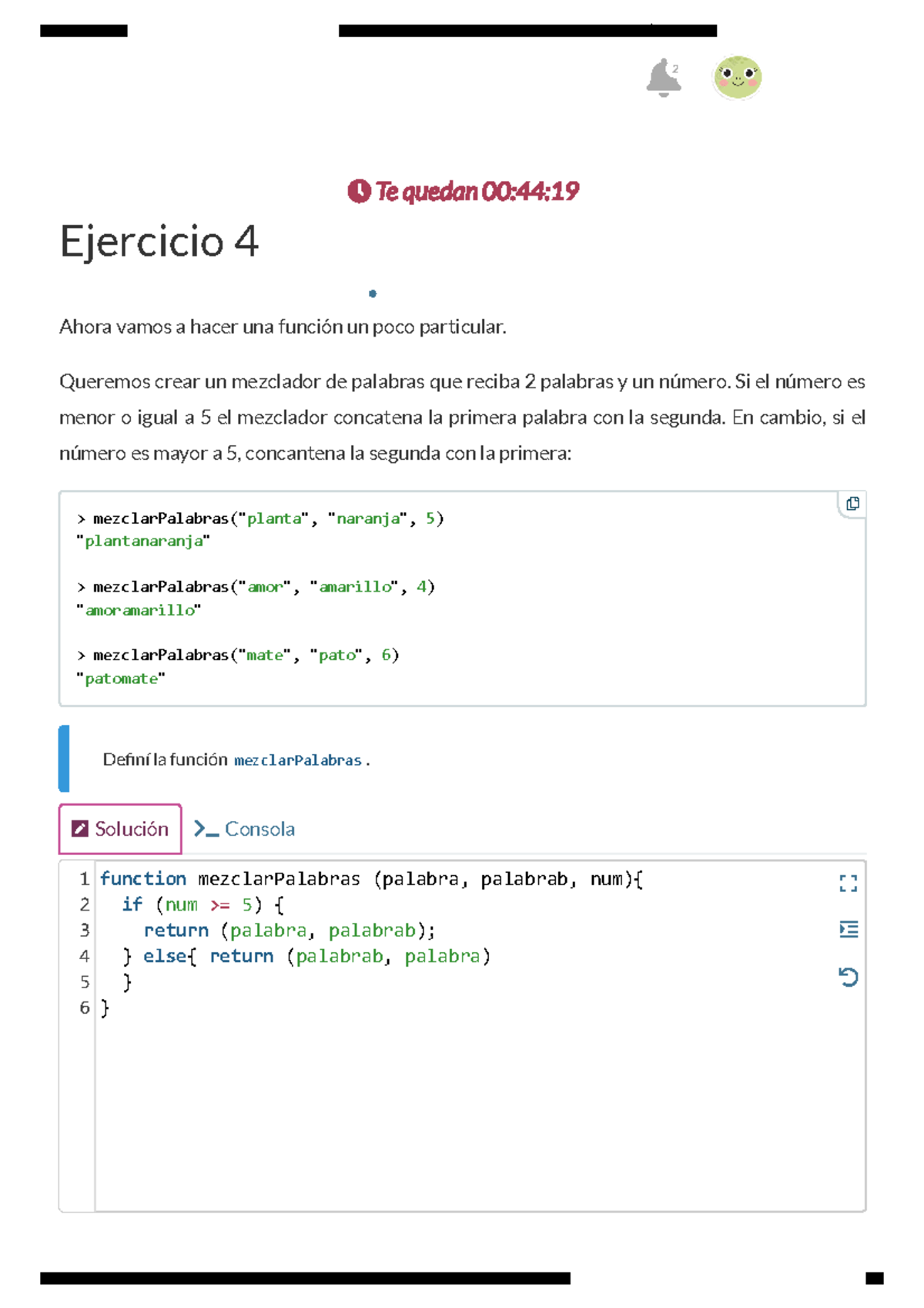Ejemplo arg program - 19/11/22, 19:16 Examen #SeProgramar - Mayo 2022 T5 - Ejercicio 4 - Sé ...